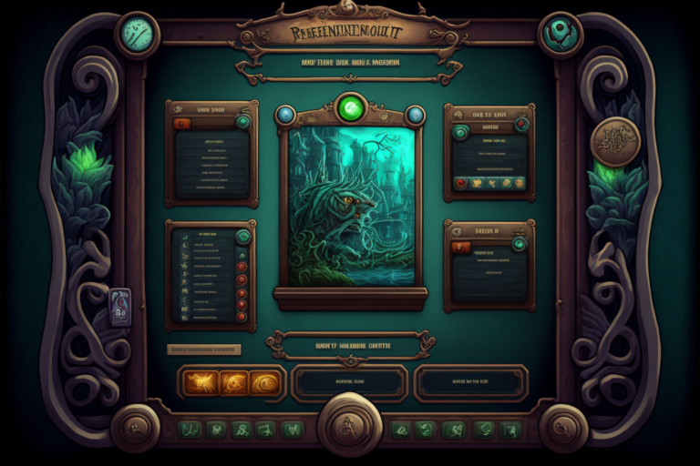 AI inspired UI design - Echoes of Somewhere