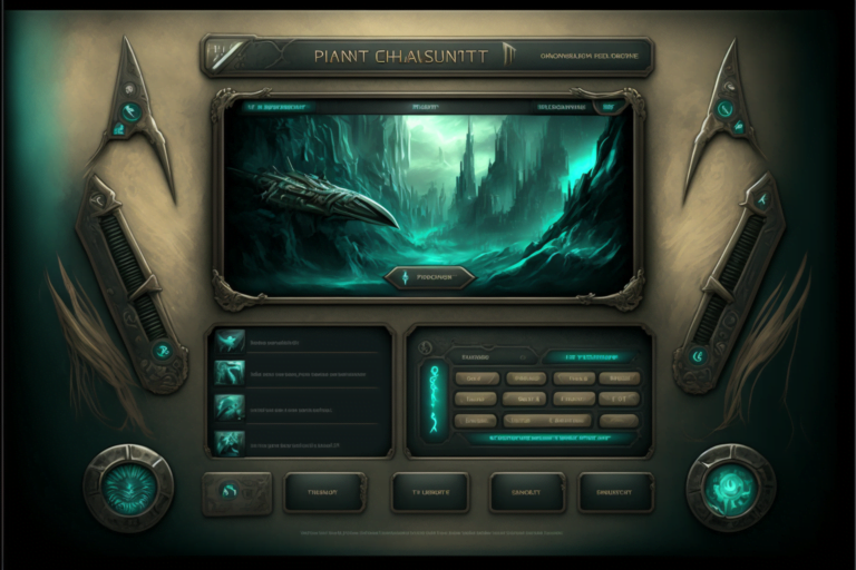 AI inspired UI design - Echoes of Somewhere