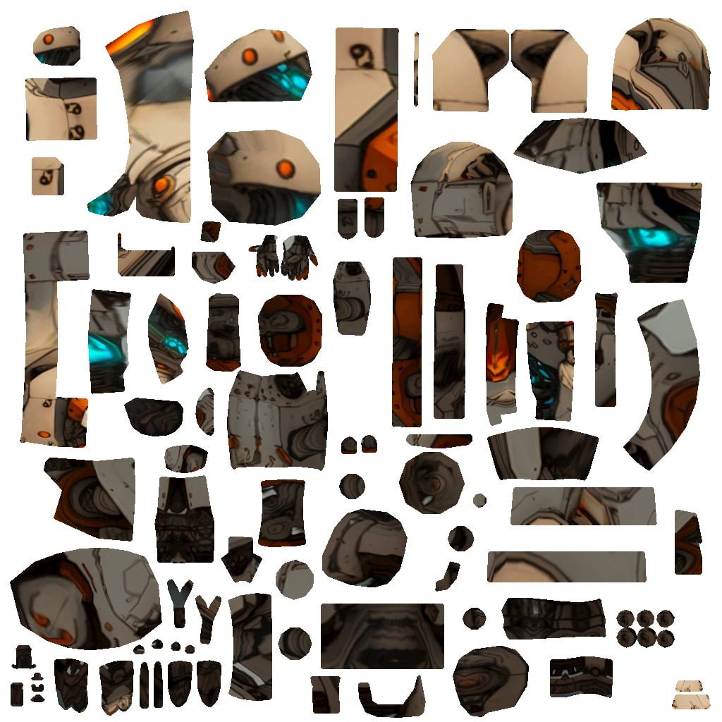 Modeling a robot with some added difficulty - Echoes of Somewhere