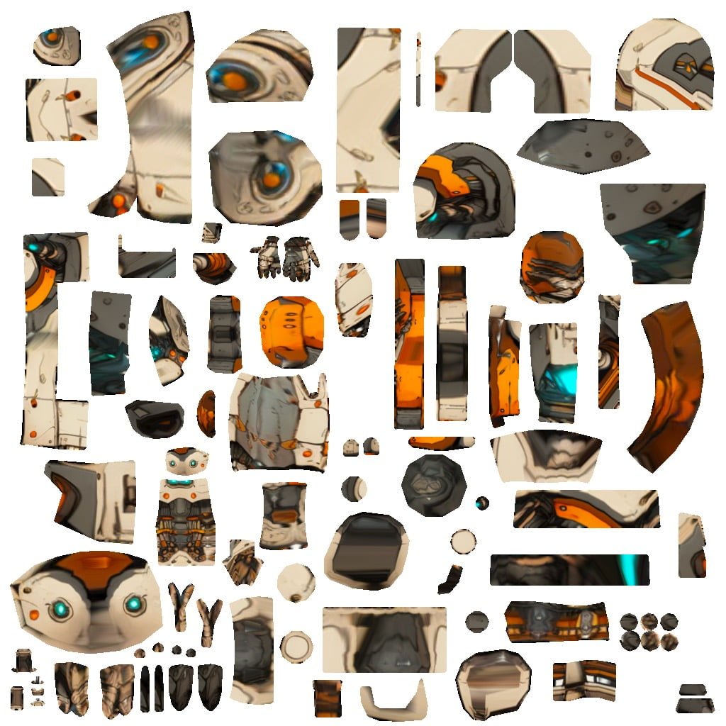 Modeling a robot with some added difficulty - Echoes of Somewhere