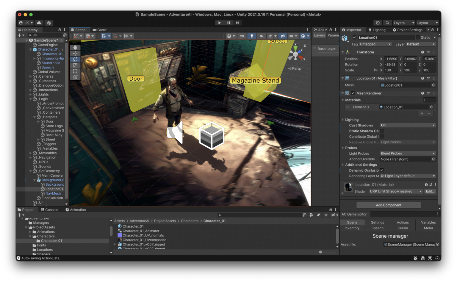 AI assisted graphics: blending 3D characters on top of 2D backgrounds ...