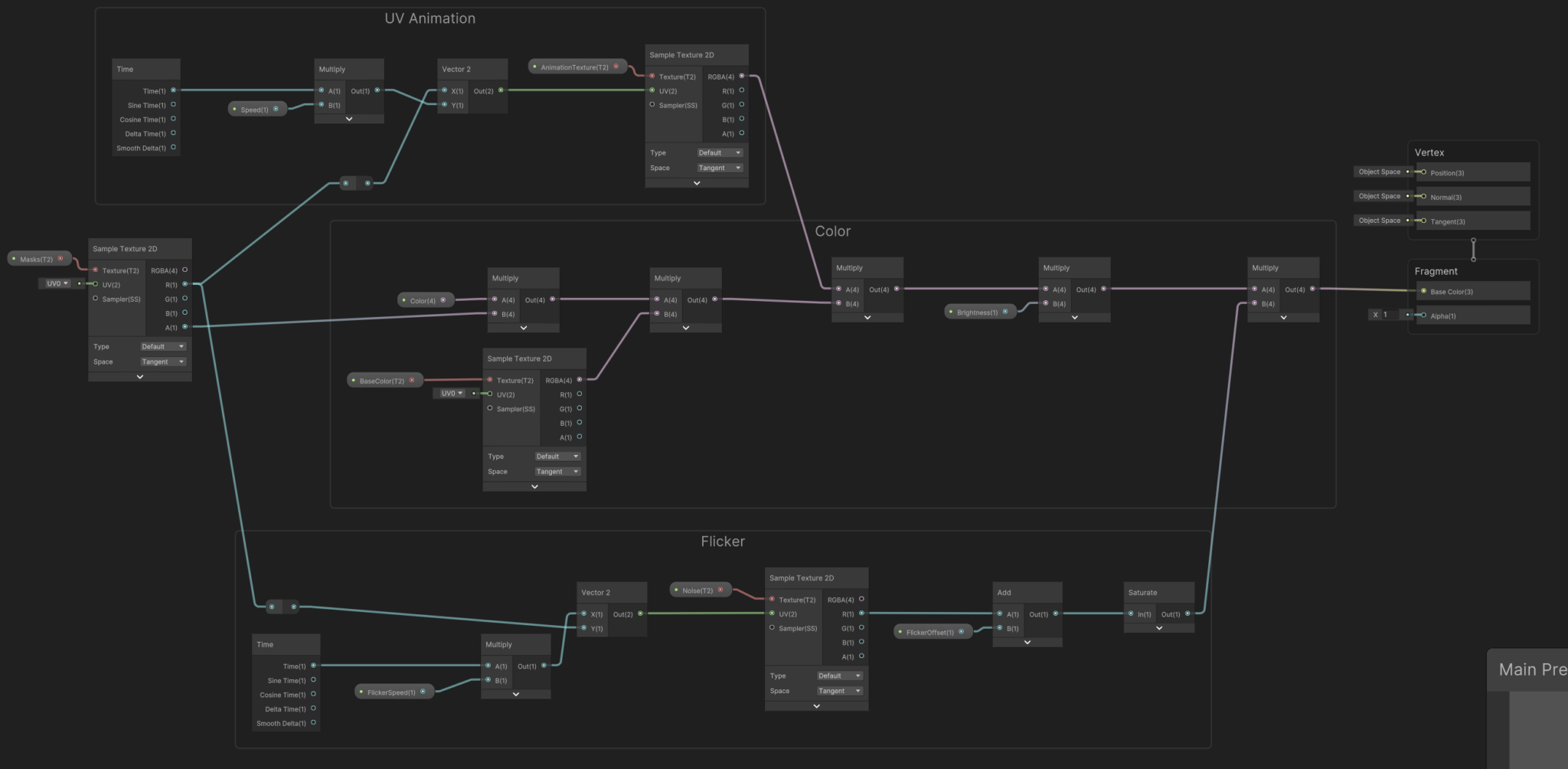Advanced animated neon lights material - Echoes of Somewhere