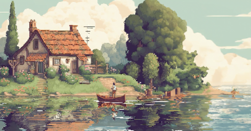 AI pixel art animation - Echoes of Somewhere