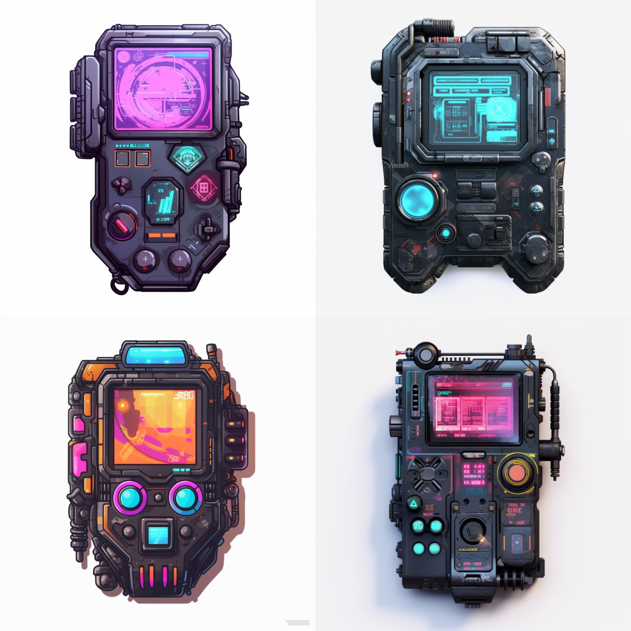 AI generated UI assets - Echoes of Somewhere