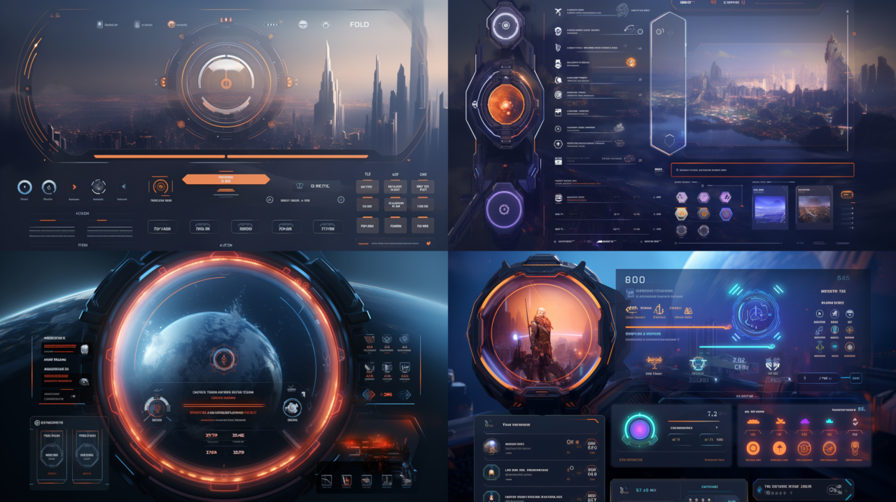 AI inspired UI design - Echoes of Somewhere